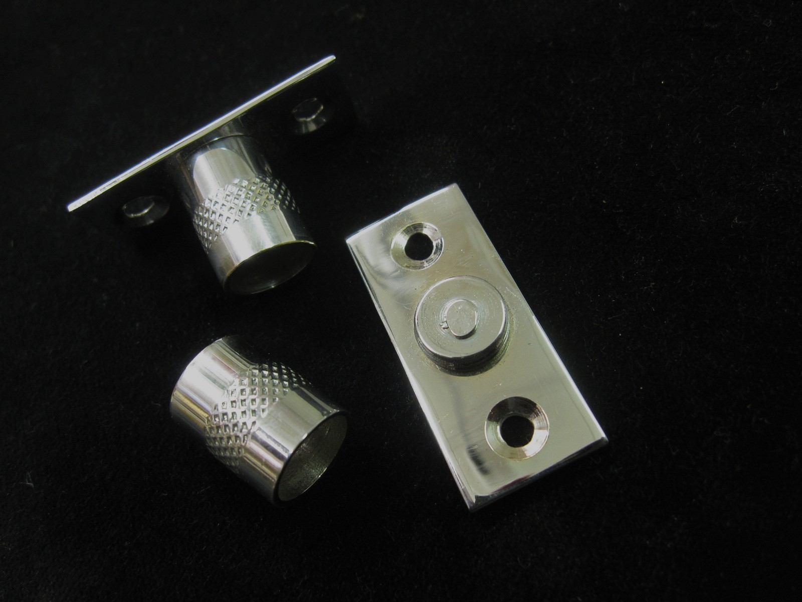 Curtain rod sockets Brackets for 16mm diameter net rods tube in Chrome ...