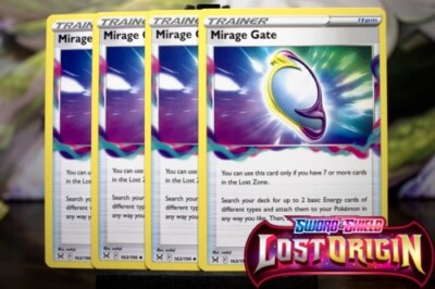 4x Mirage Gate 163/196 Pokemon TCG SWSH11 Lost Origins Near Mint Fast ...