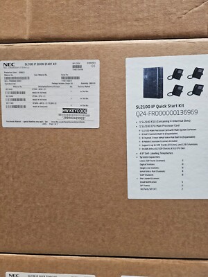 NEC SL2100 IP Quick-Start Kit with 8IPLD Self-Labeling phones Q24 ...