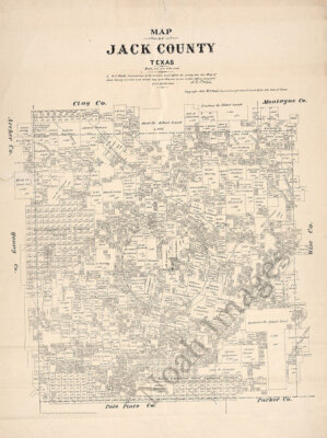 Land lot map of Jack COunty Texas 16x20 | eBay