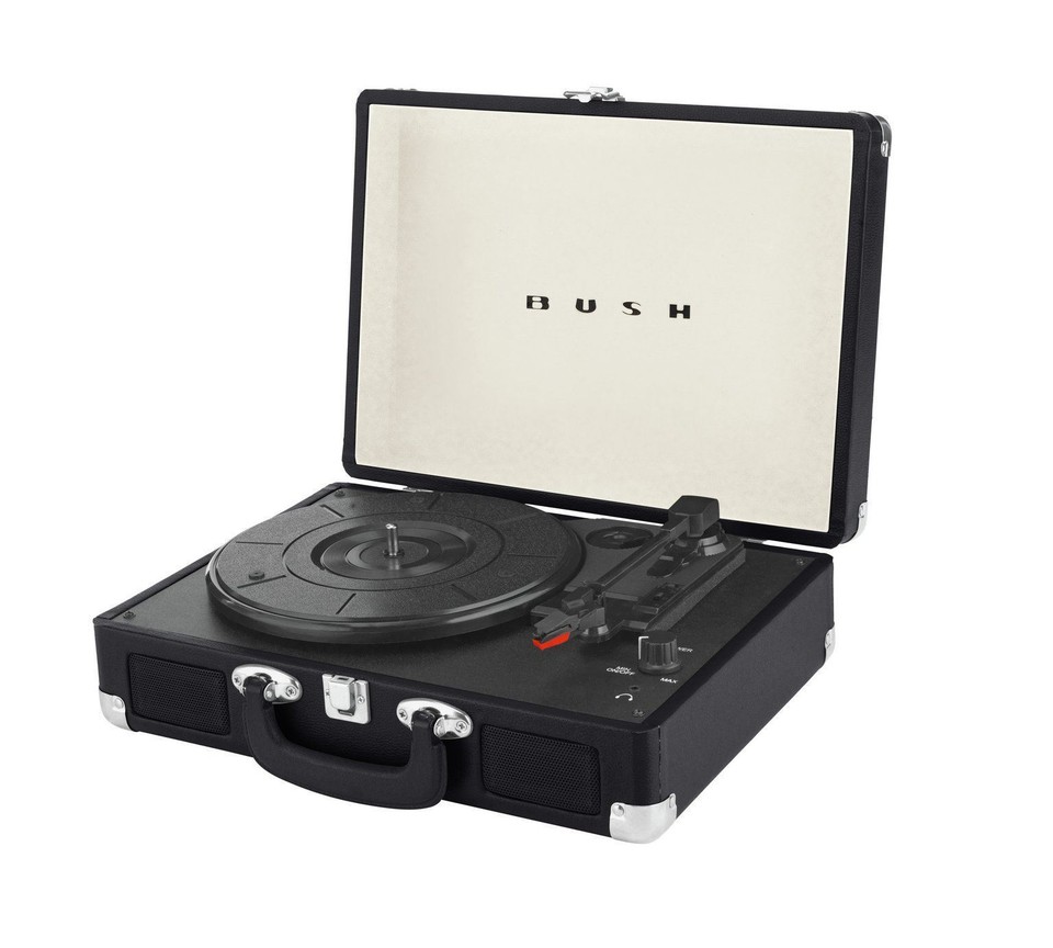 Bush Classic Retro Record Player Vinyl Turntable Portable Case - KTS ...