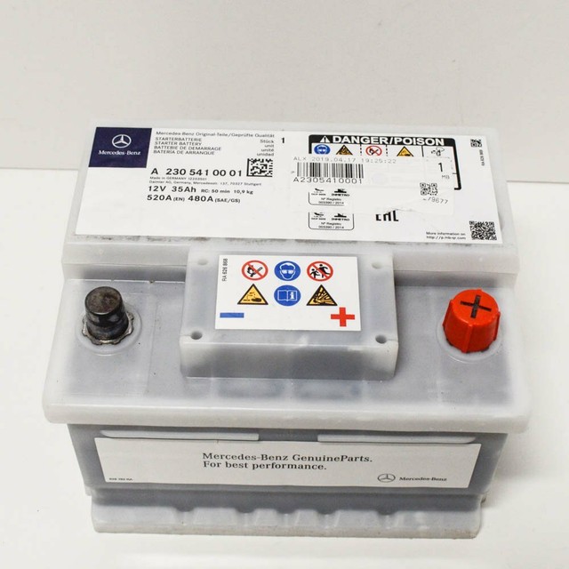 MERCEDES-BENZ SL CL Battery Accumulator A2305410001 12V 35Ah 520A OEM ...