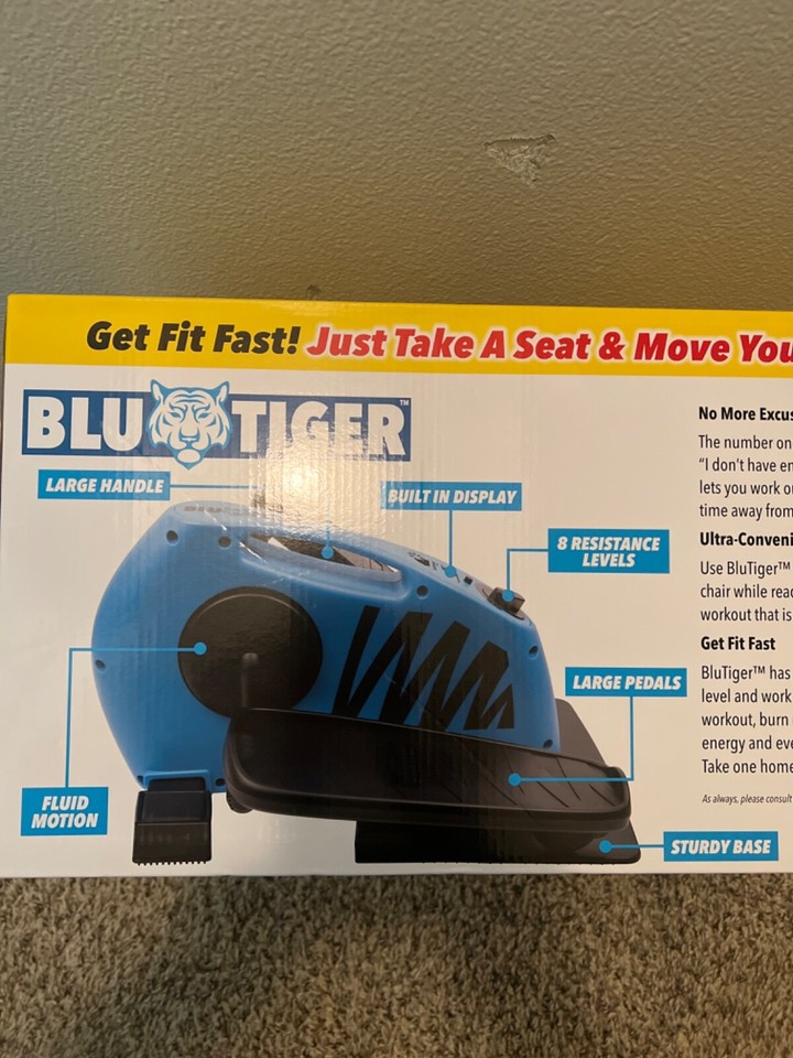 Blue Tiger Compact Seated Elliptical Machine As Seen On TV Brand New In ...