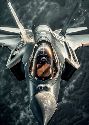 Incredible Stealth Fighter Jet AI Artwork Image, Multiple sized Poster ...