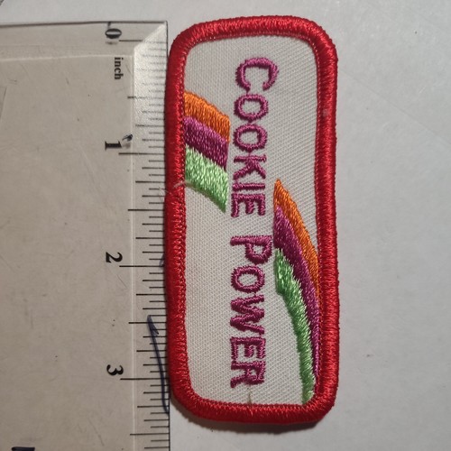 Girl Scouts Cookie Power tri color with pink lettering | eBay