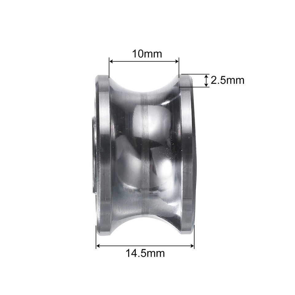 12pcs SG22 U Groove Track Guide Bearing 8x22.5x14.5mm U Groove Roller ...