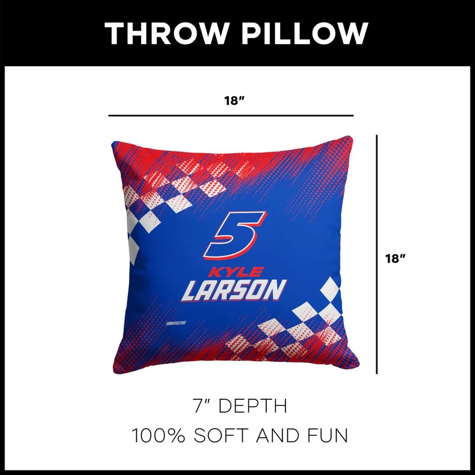 Kyle Larson #5 NASCAR Northwest Simple Speed Throw Pillow | eBay