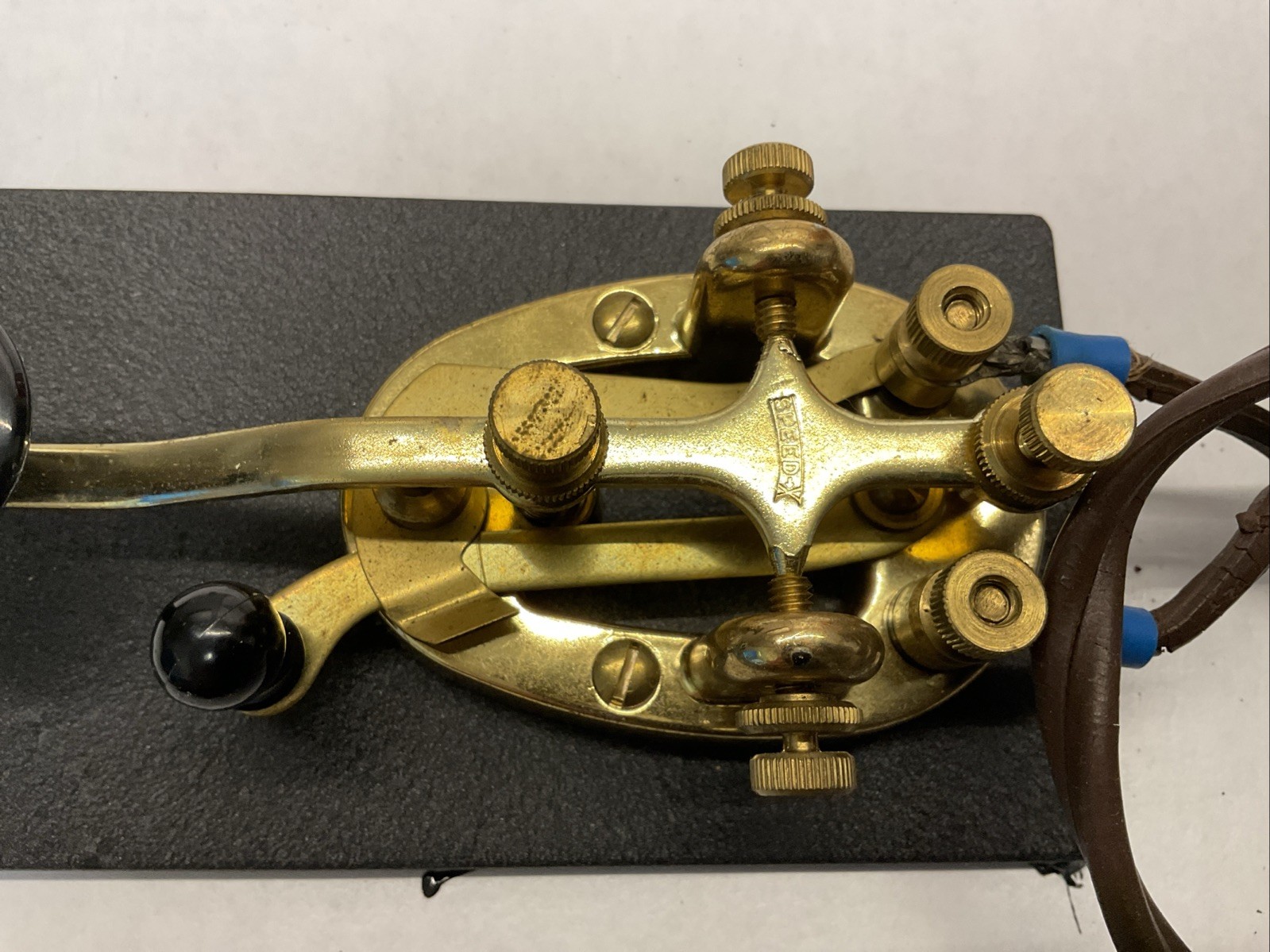 Vintage Wm. M. Nye Company Morse Code Telegraph Key – Brass Straight ...