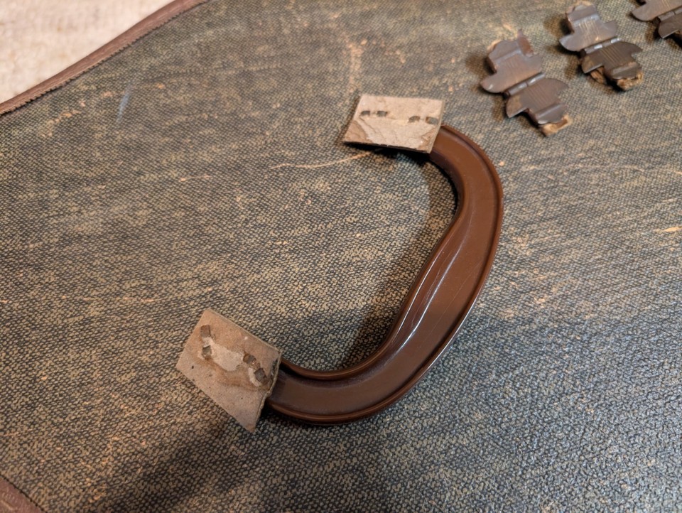 1960s Gibson Guitar Case Handle Latches & Hinges Vintage Brown | eBay