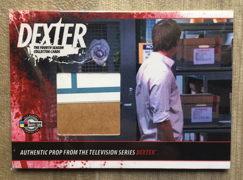 DEXTER TRADING CARD AUTHENTIC PROP FROM TV SERIES FOURTH SEASON 2012 ...