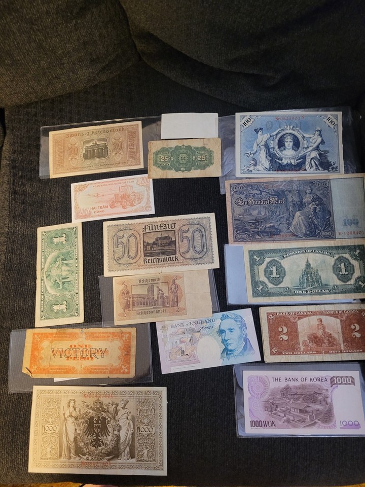 17 Old World Paper Currency Notes Assorted Nations Lot Circulated | eBay