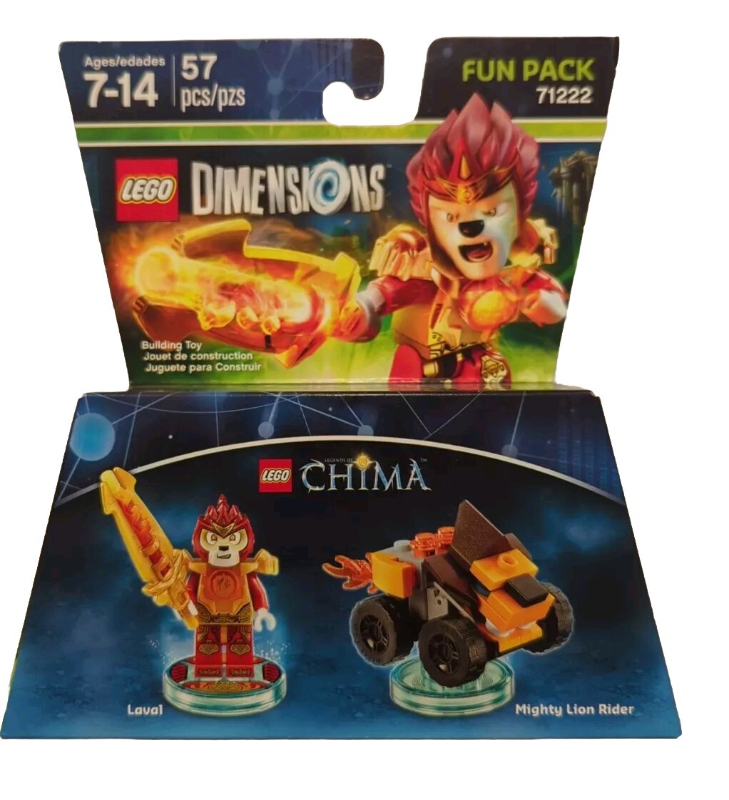 LEGO DIMENSIONS: Legends of Chima Fun Pack (71222) Laval Mighty Lion ...
