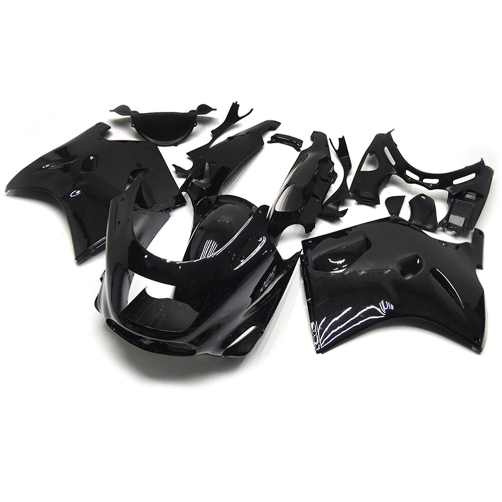 Black Fairings Kit For Kawasaki ZZR1100 Ninja ZX11 1993 - 2003 96 99 21 ...