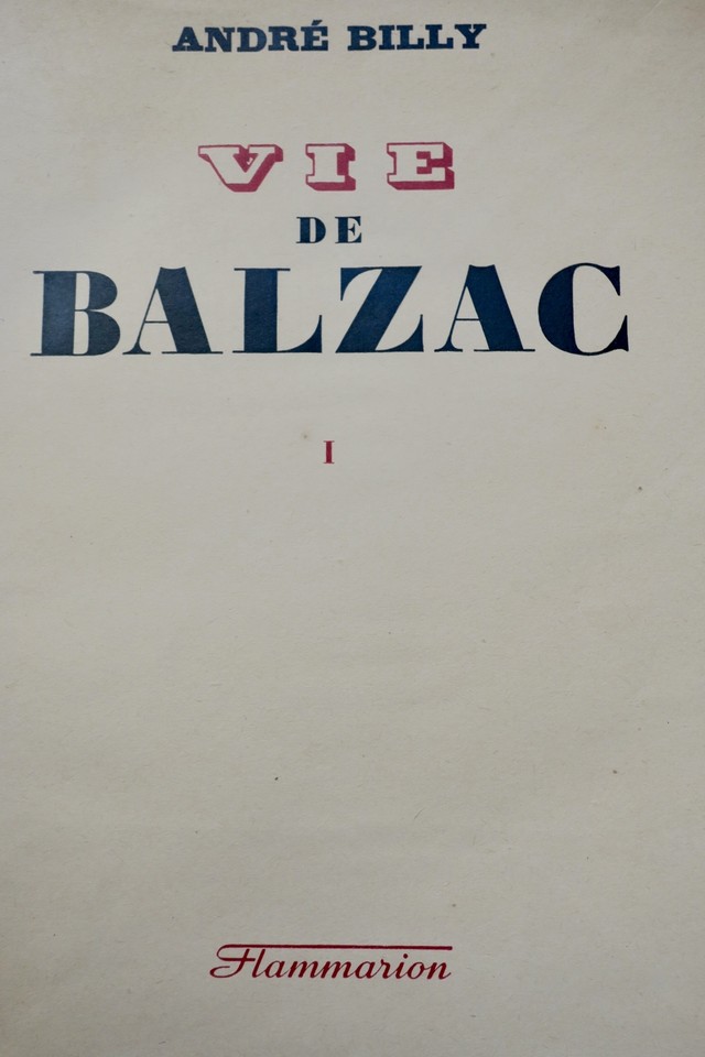 BILLY, Life Of Balzac 1944 | eBay
