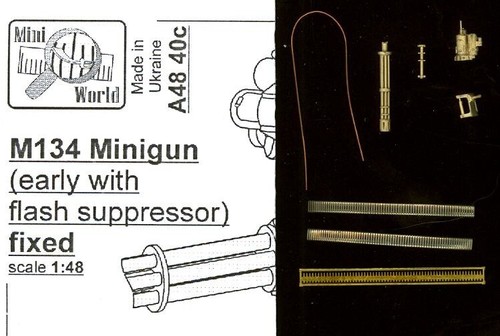 Mini World Models 1/48 GAU-2A/B B-17A M134 MINIGUN Fixed with Flash ...