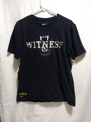 Nike Dri-Fit Mens Lebron James Witness T-Shirt Size M Black | eBay