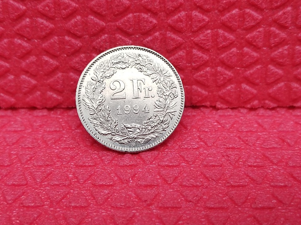SWITZERLAND - SWISS 2 FRANC 1994 SILVER COIN HELVETIA | eBay