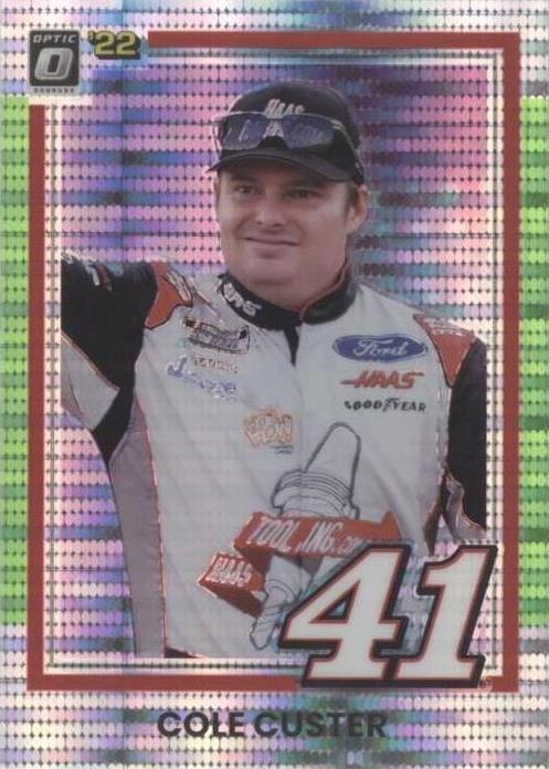2022 Panini Donruss NASCAR - Optic Retro 1981 Cole Custer #94 Lime Green Pulsar Prizm for sale ...