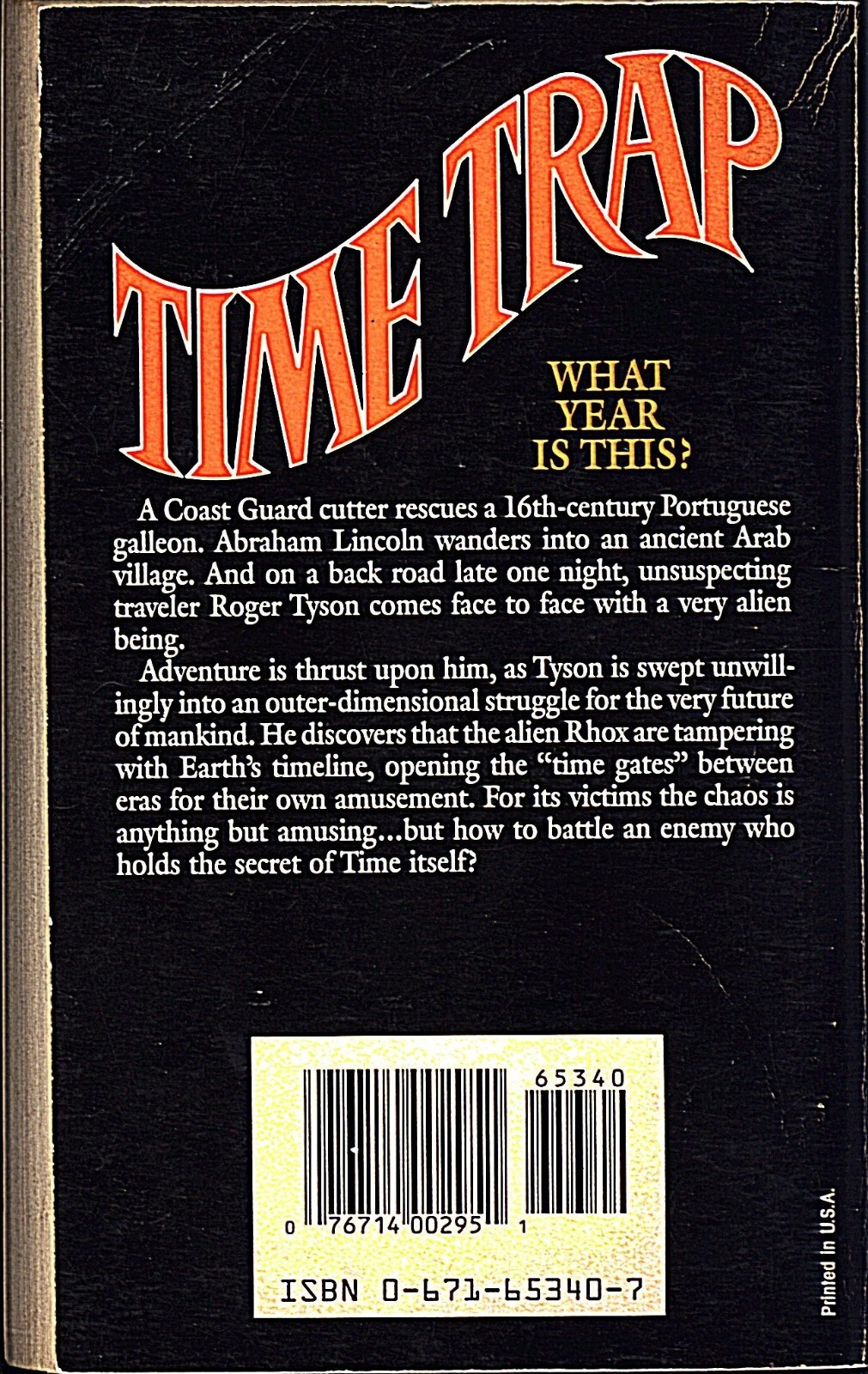 TIME TRAP-KEITH LAUMER-1st Edition 1970 Baen Books Paperback-Time ...