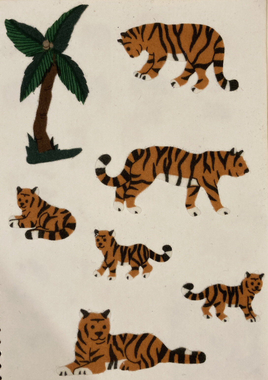 Vintage 1980’s Sandylion Maxi Tiger Fuzzy Stickers | eBay
