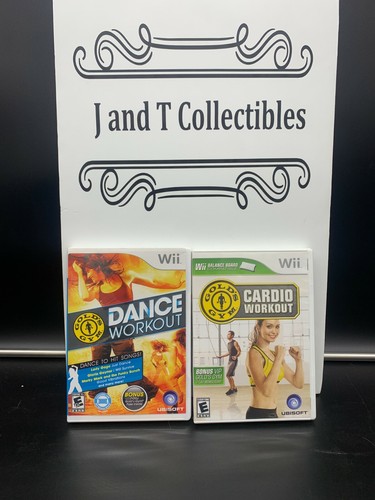 Nintendo Wii Gold's Gym Cardio Workout & Dance Workout Bundle, Clean ...