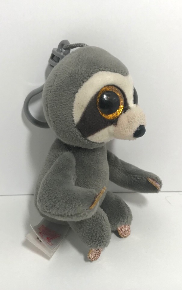 TY Beanie Boos - DANGLER the Sloth (Glitter Eyes) Keychain Backpack ...