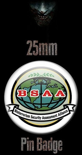 BSAA LOGO 25mm BADGE Resident Evil Biohazard RE Image Bioterrorism ...