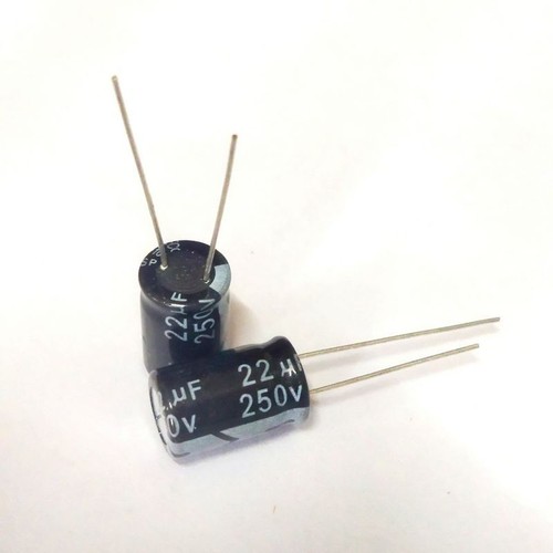 2pcs 22uF 250V 22MFD 250Volts 10*16mm Aluminum Electrolytic Capacitor ...