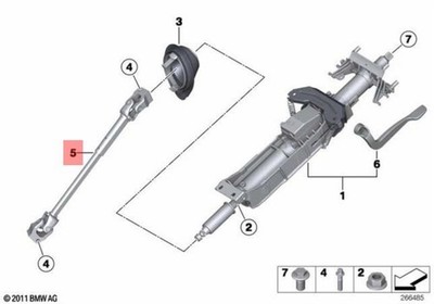 Genuine BMW Hybrid F20 F21 F22 F23 F30 F31 F32 F33 Steering Shaft ...