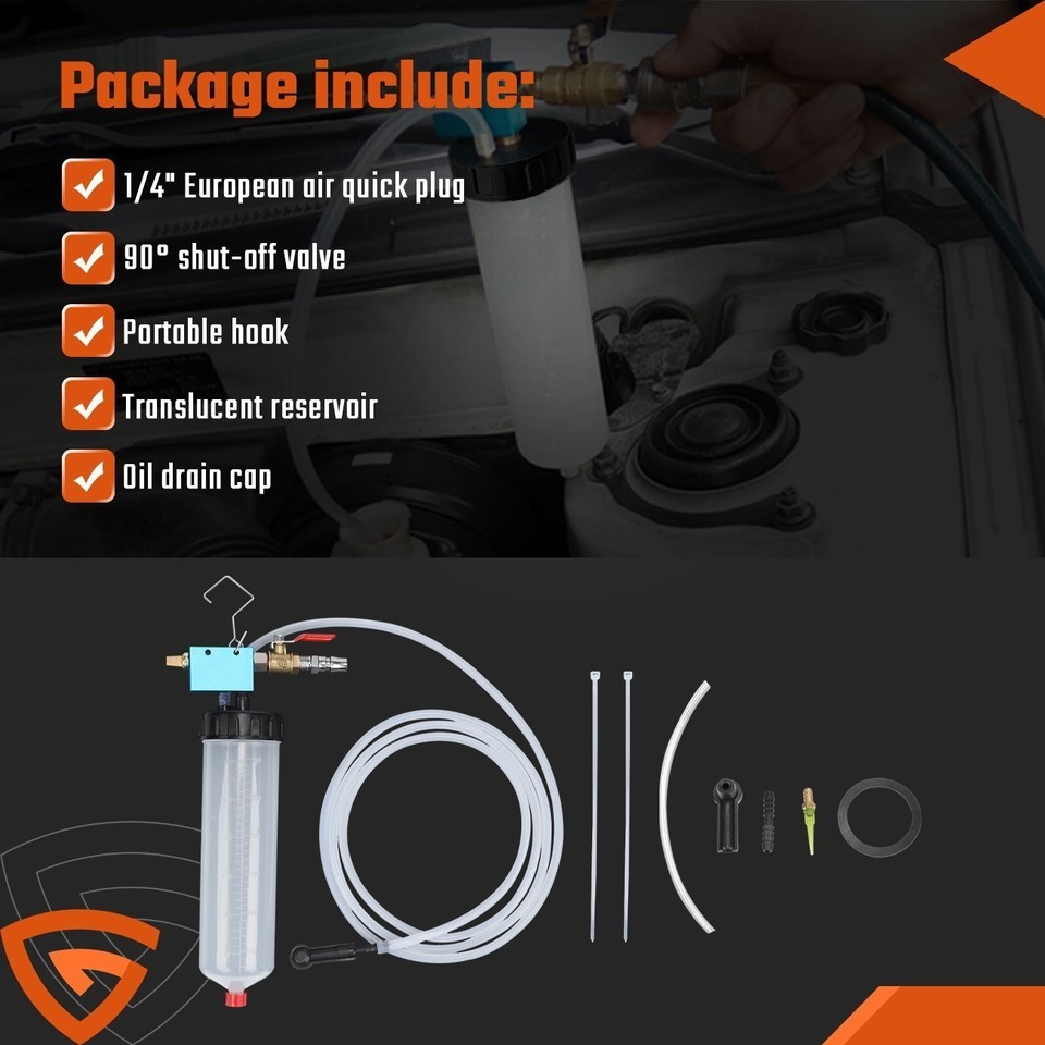 Car Vehicle Vacuum Brake Bleeder Tank Fluid Oil Change Pump Equipment ...