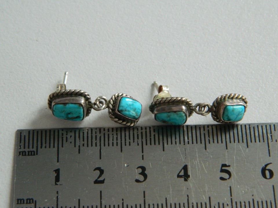 one pair of Silver Drop Earrings marked Sterling | eBay UK