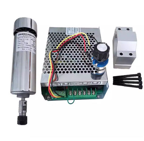 High Speed 12000rpm DC 12-48V 300W ER11 400W CNC Spindle Motor Air ...