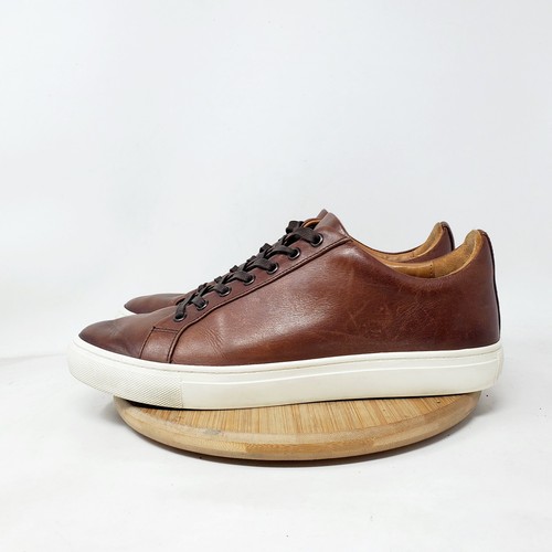 Thursday Sneaker Mens 9 Premier Low Brown Leather Classic Court Shoes ...