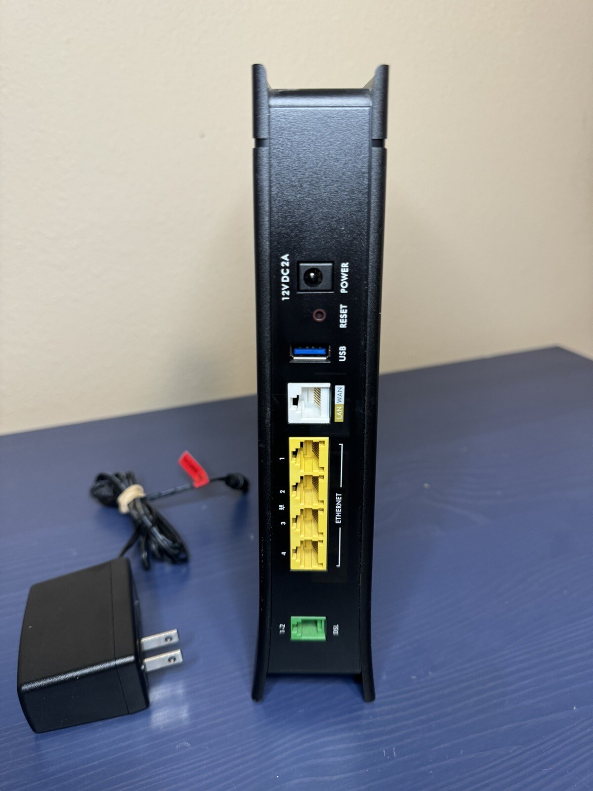 CenturyLink ZyXEL C3000Z DSL Modem Wireless Router w/ AC Adapter ...