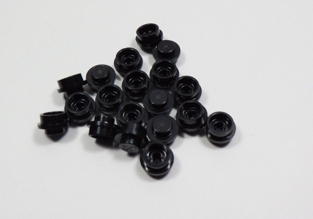 LEGO Lot of 20 Black Round 1x1 Plates J4 | eBay