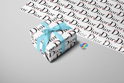 Wrapping Paper Gift Present Wrap Dior Luxury Birthday Party Wedding ...