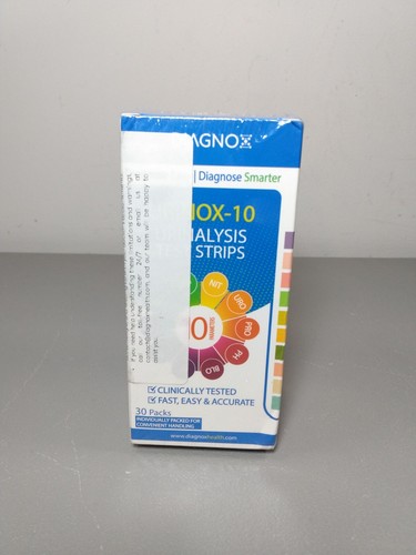 Diagnox-10 Urinox-10 Urinalysis Test Strips 30 Packs Exp. 3/31/2026 NEW ...