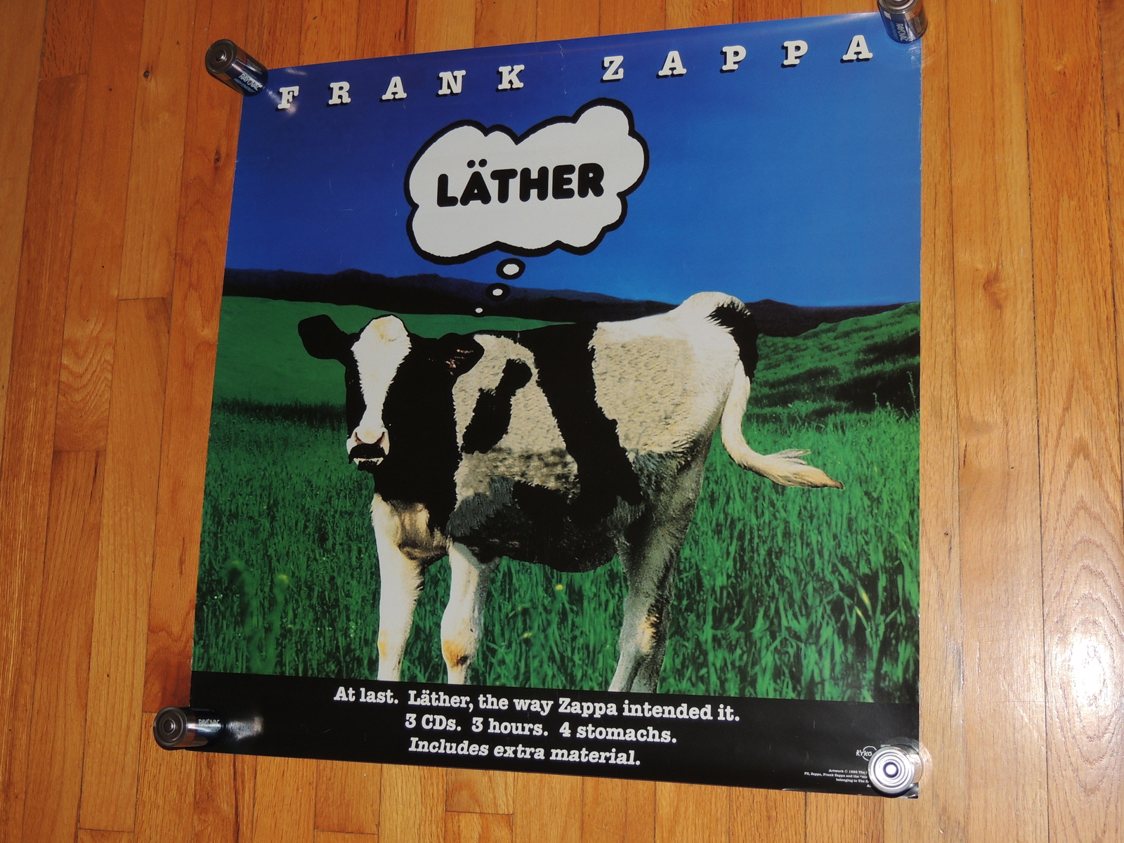 Vintage 1996 Frank Zappa Lather Ryko Promo Poster 24" x 24" | eBay