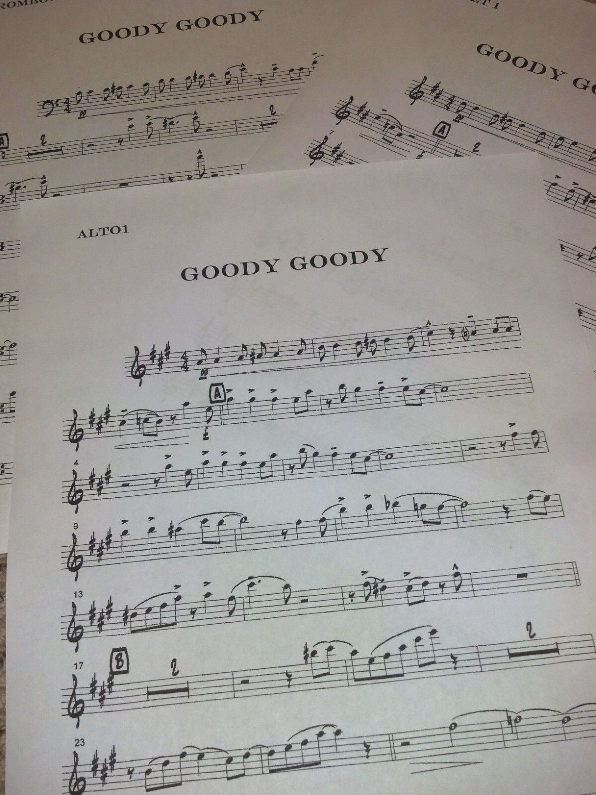 GOODY GOODY (VOCAL) Big Band Chart Arrangement Sheet Music | eBay
