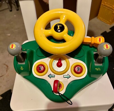 John Deere Busy Driver, Kids Toy Steering Wheel & Driving Dashboard, | eBay