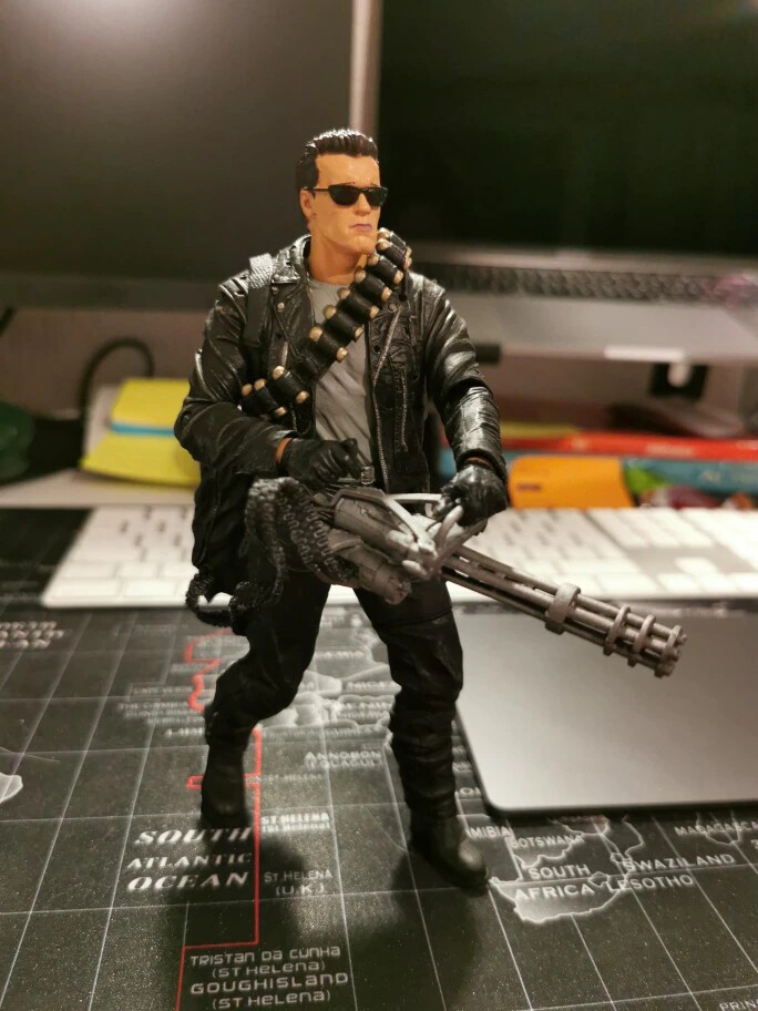 Arnold Schwarzenegger The Terminator T800 Action Figure Model Toy 18cm ...