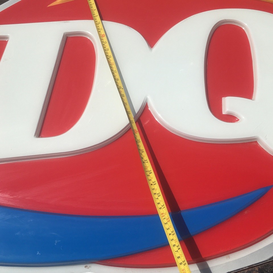 DQ Dairy Queen Outdoor Lighted Sign Converted LED Lights Used Allen ...