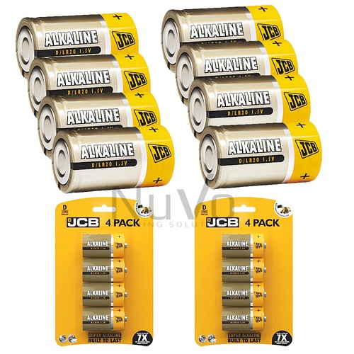JCB D SIZE PLUS POWER ULTRA ALKALINE D BATTERIES LR20 MN1300 - LONG ...