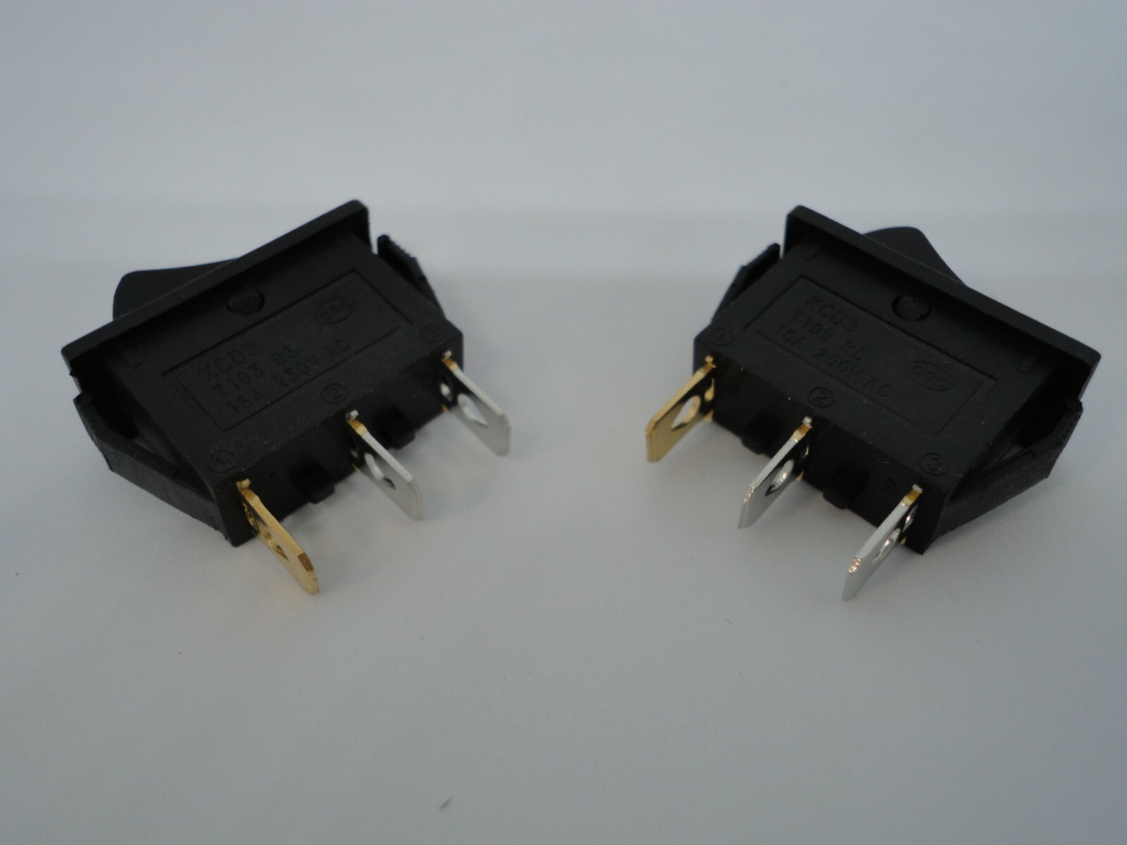 2 Pcs Pack Lot KCD3 T105 85 16A 250V AC F 19 LED Power Button Rocker ...