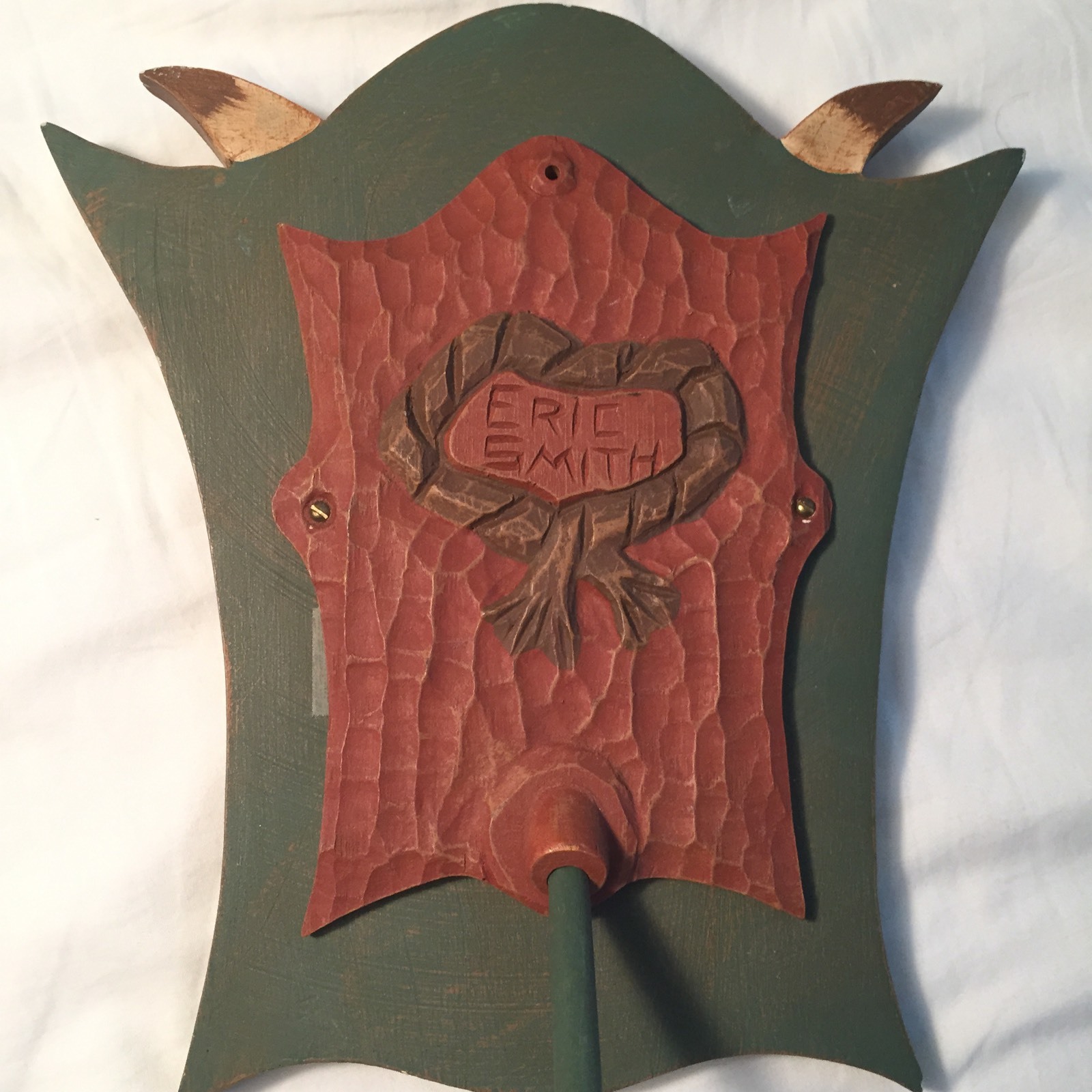Wooden Sturdy Bull with Buckle Picture Frame- 3 1/4" wide by 4 1/2 ...