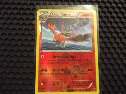 Pokemon Card TCG XY Base Set Talonflame Reverse Holo 28/146 Ultra Rare ...