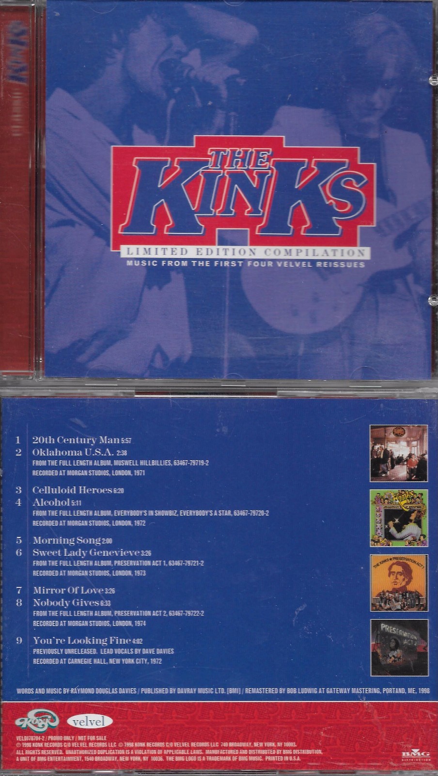THE KINKS Limited Edition Compilation 1 rare promo CD sampler with ...