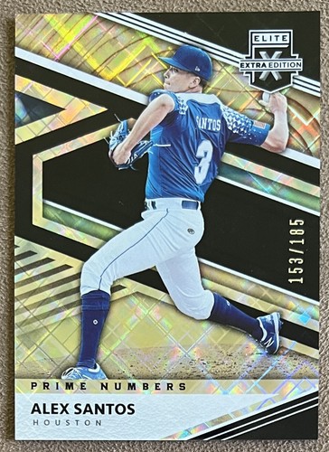 Alex Santos 2020 Panini Elite Extra Edition Prime Numbers #72 /185 ...