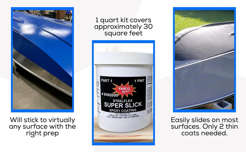 Super Slick 2000 Epoxy Bottom Coating for Airboats, Jet Ski's, etc ...