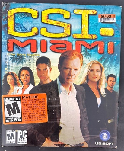 PC CSI Miami Crime Solving Adventure Video Game CBS New Sealed | eBay